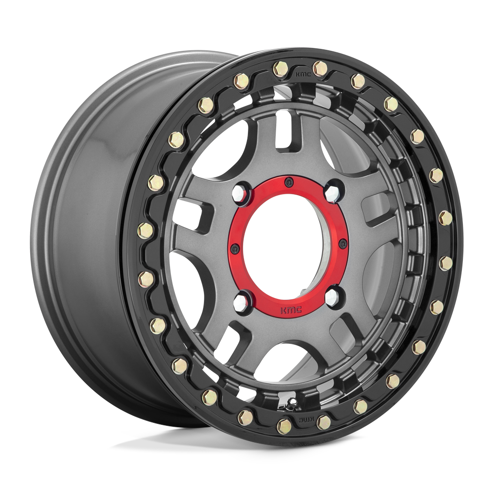 KMC Wheels KS240 15X7 4X137 G-MTL BLK-RING 38MM - TireWheelExperts ...