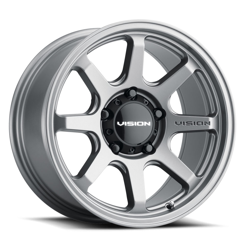 Vision 351 Flow 17X9 -12 5x5.5, 5x139.7 Satin Grey - TireWheelExperts ...